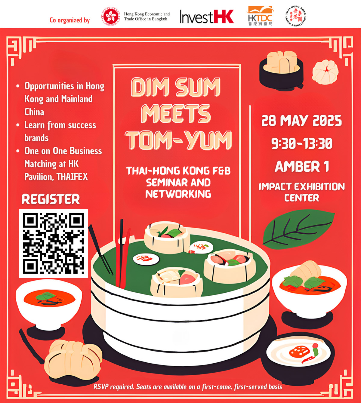 DIM SUM MEETS TOM YUM : HONG KONG - THAI Food Seminar and Networking